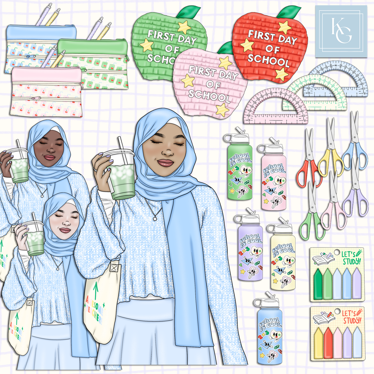 Hello Students! // Clip Art – kittenishgirl