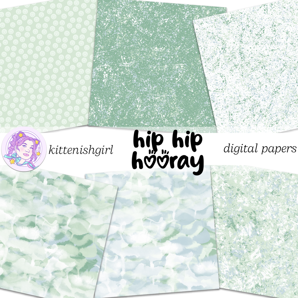 Hip Hip Hooray - Cool // Digital Papers – kittenishgirl